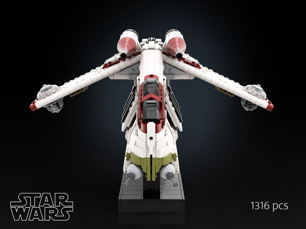 Lego Moc Laat Republic Gunship By Marius2002 Rebrickable Build With