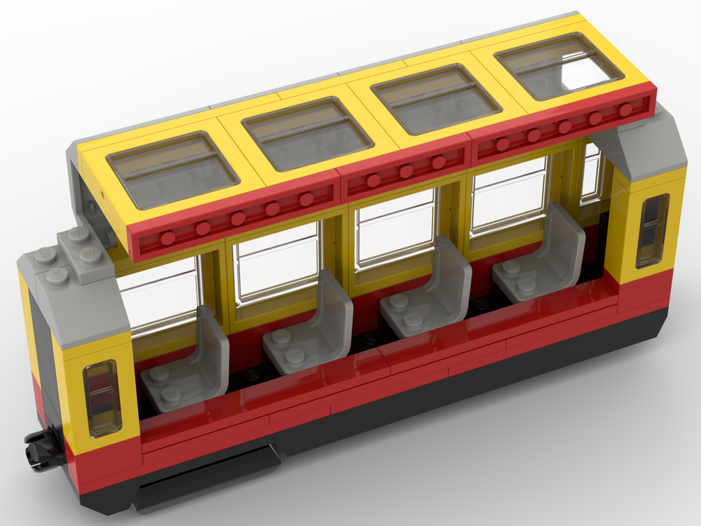LEGO MOC Inter-City Passenger Monorail v2 by paulvdb | Rebrickable ...
