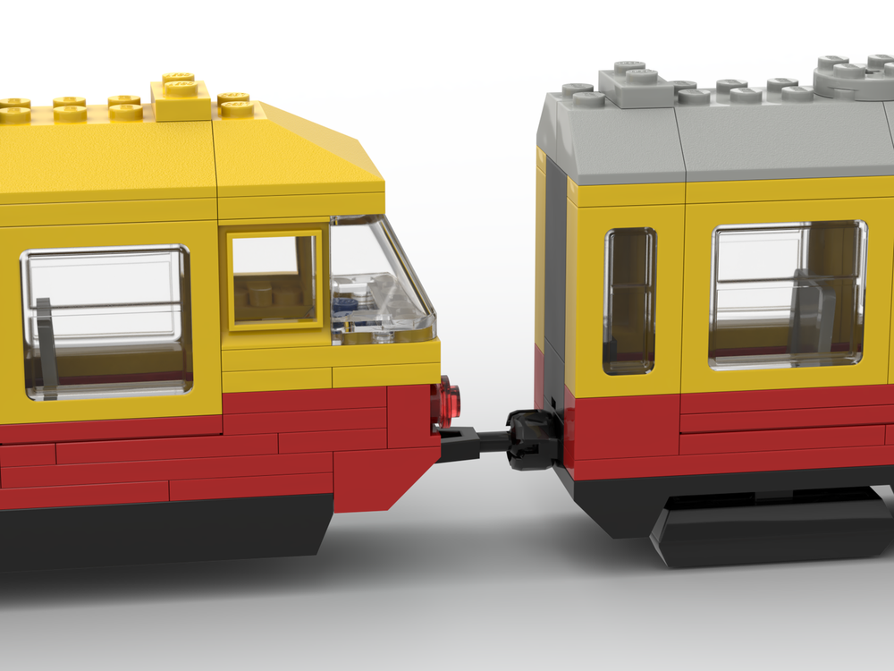 LEGO MOC Inter-City Passenger Monorail v2 by paulvdb | Rebrickable ...