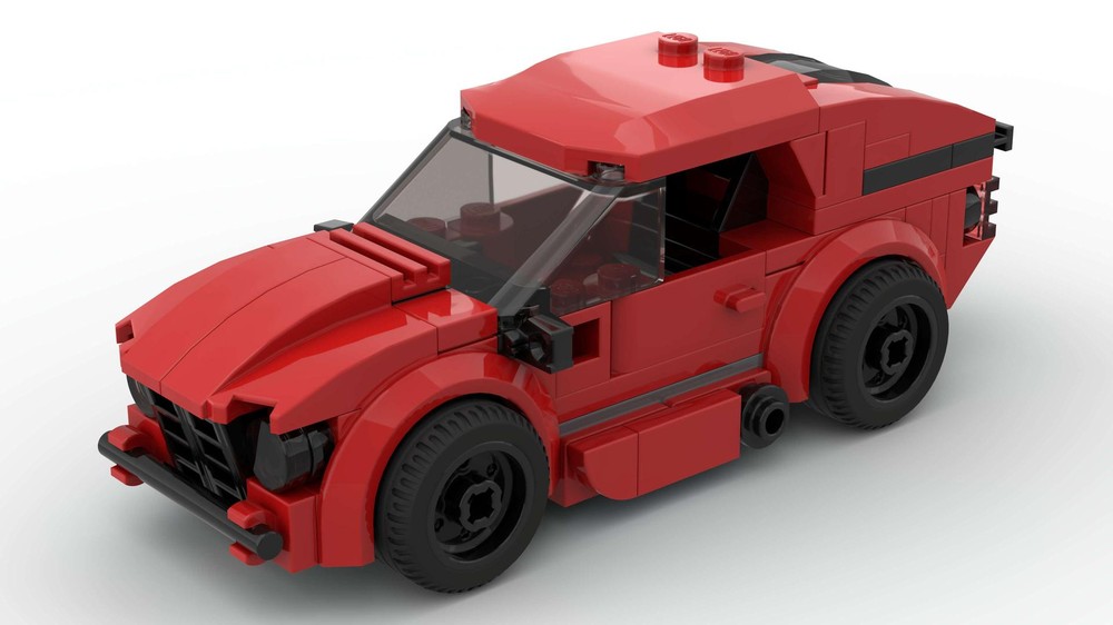 LEGO MOC Red Muscle car by P6tu | Rebrickable - Build with LEGO