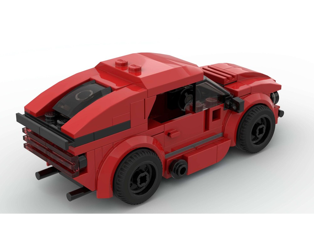LEGO MOC Red Muscle car by P6tu | Rebrickable - Build with LEGO
