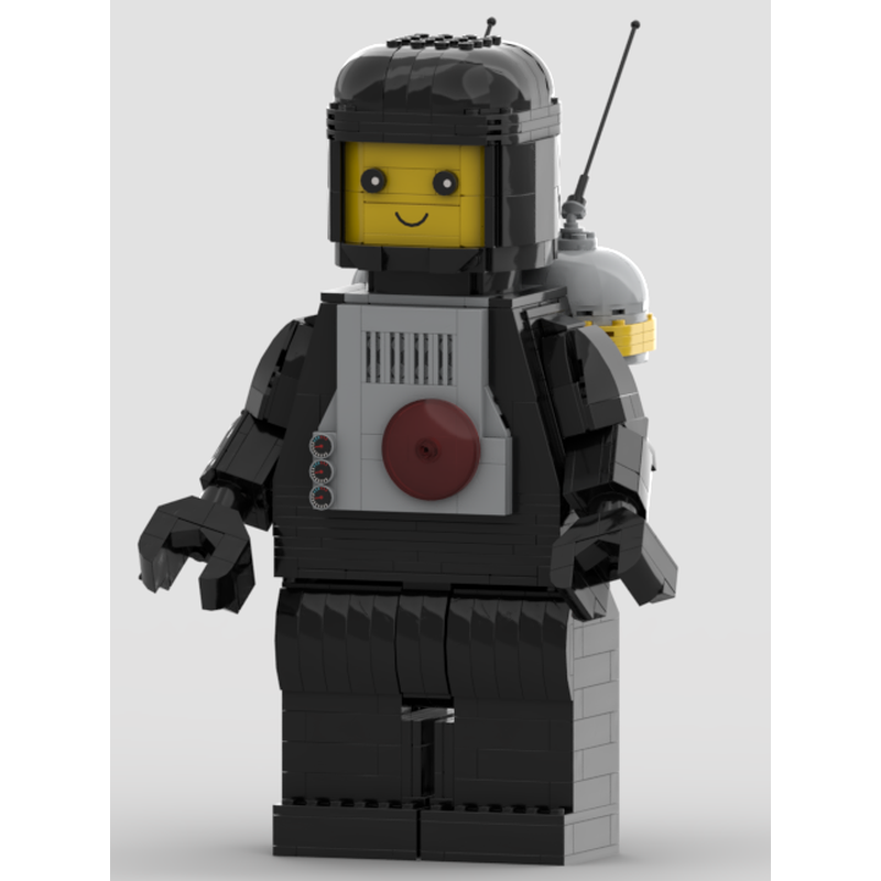 LEGO MOC Big Classic Spaceman Black with Booster Brick Build by dirk81 ...