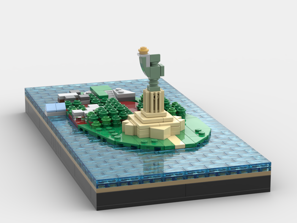 LEGO MOC Statue of Liberty | Liberty Island by Taters | Rebrickable ...