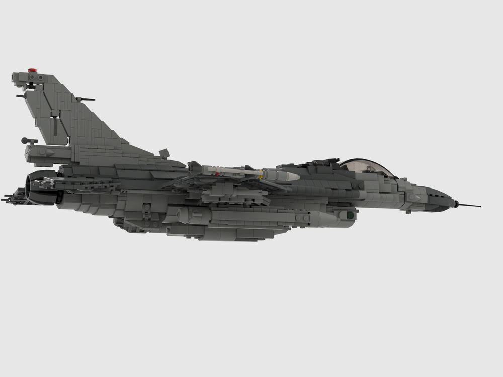 Lego Moc F 16c Block 50 Fighting Falcon By Piecesofakom Rebrickable
