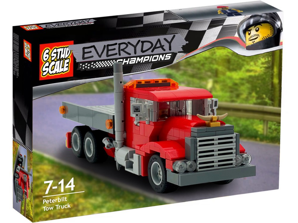 LEGO MOC Big Pete Tow Truck by IBrickedItUp | Rebrickable - Build with LEGO