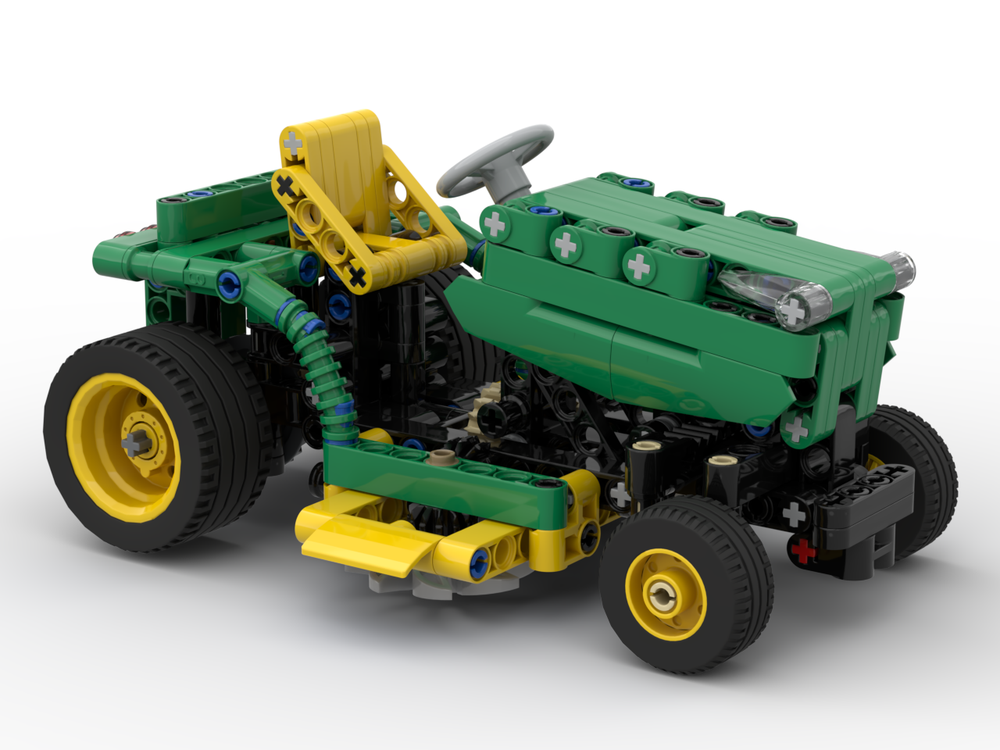 LEGO MOC John Deere Lawn Mower Tractor Rasenmähertraktor by Ironmax ...