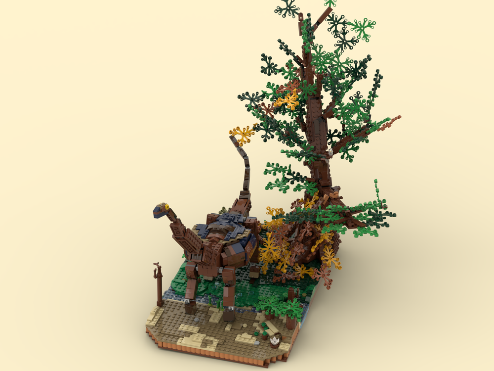 Lego Moc 21318 Dinosaur Diorama Tree House Alternative Build By