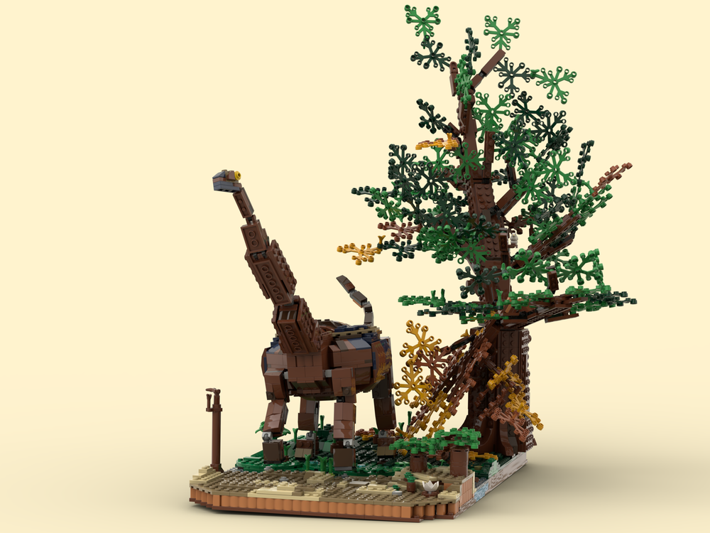 Lego Moc 21318 Dinosaur Diorama Tree House Alternative Build By