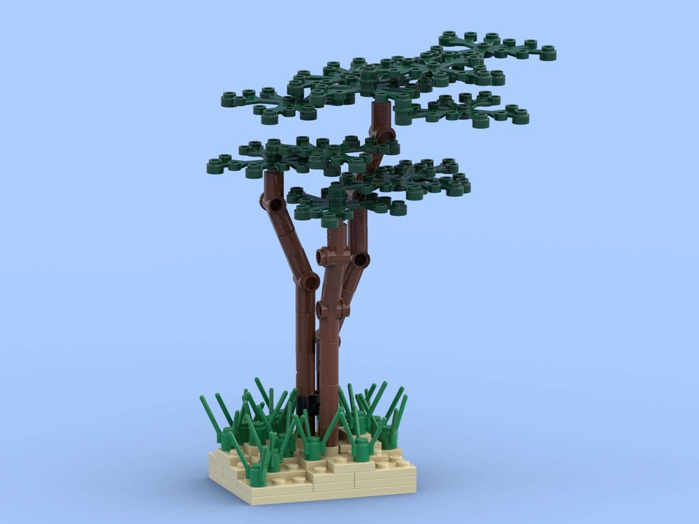LEGO MOC Beach Pine Trees by fidi70 | Rebrickable - Build with LEGO