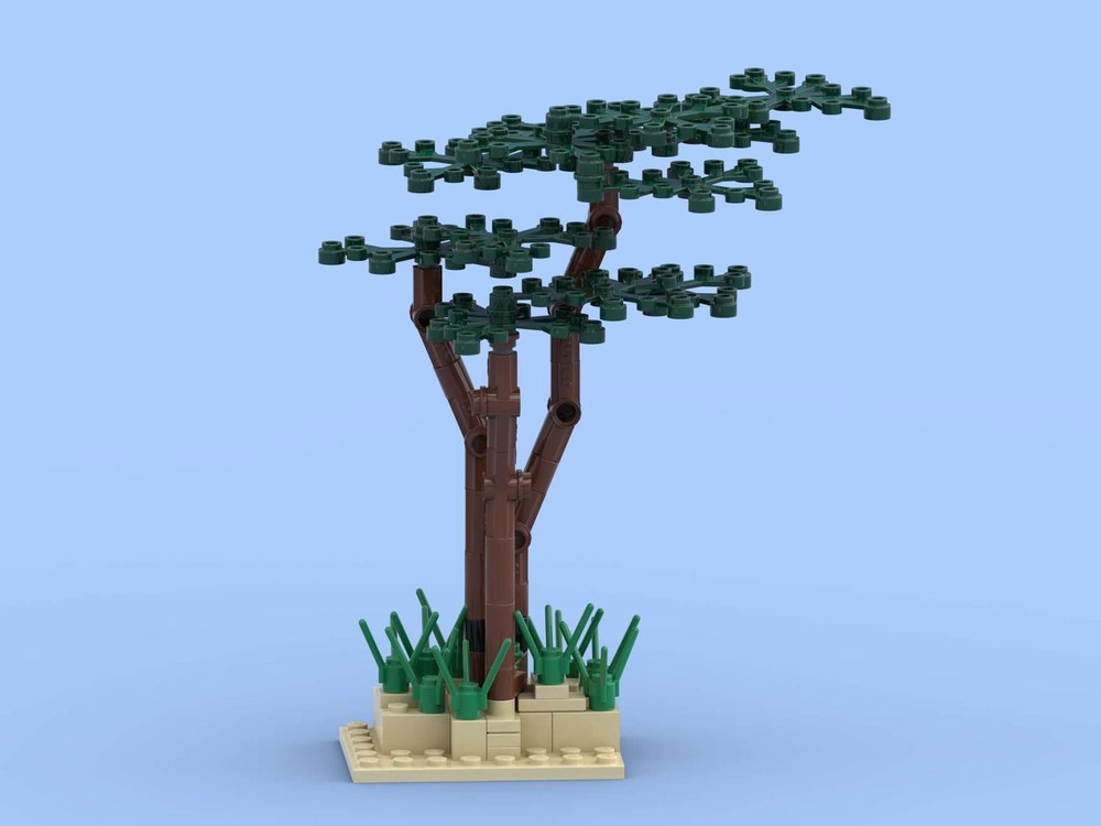LEGO MOC Beach Pine Trees by fidi70 | Rebrickable - Build with LEGO