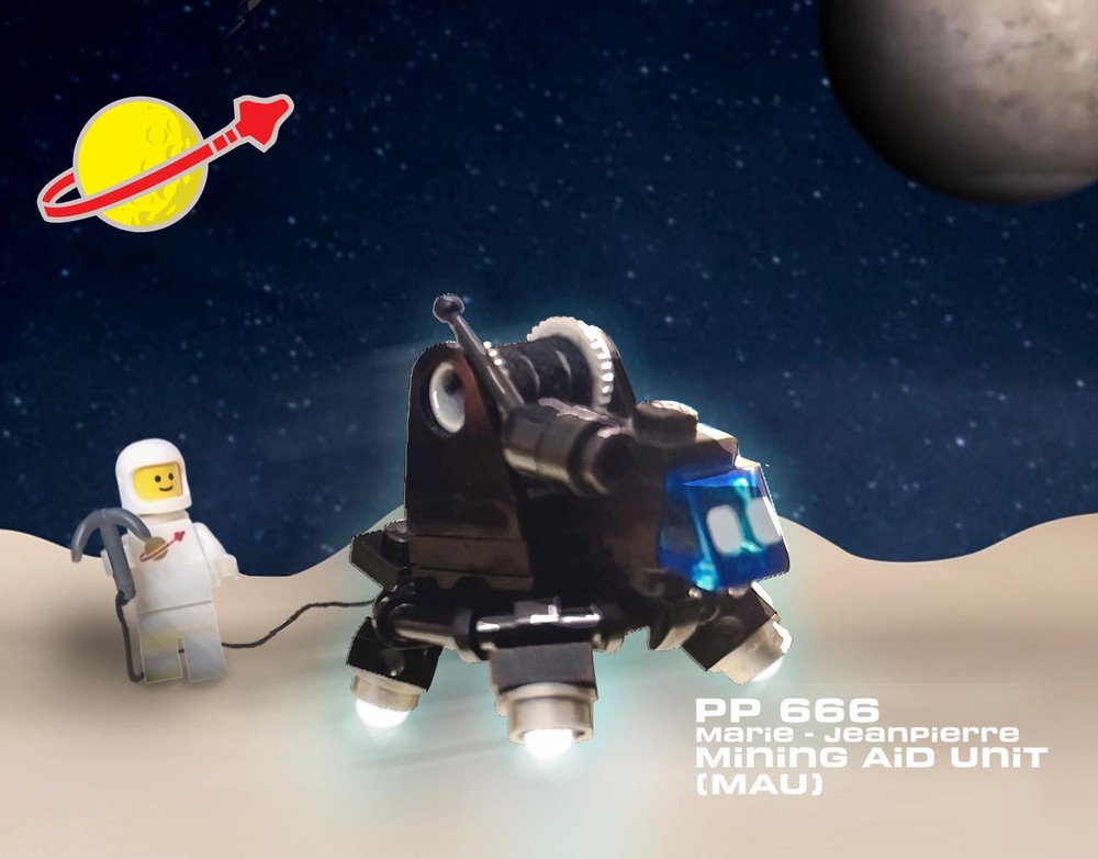 LEGO MOC Classic Space - Mining Aid Unit Droid by DotNet | Rebrickable ...