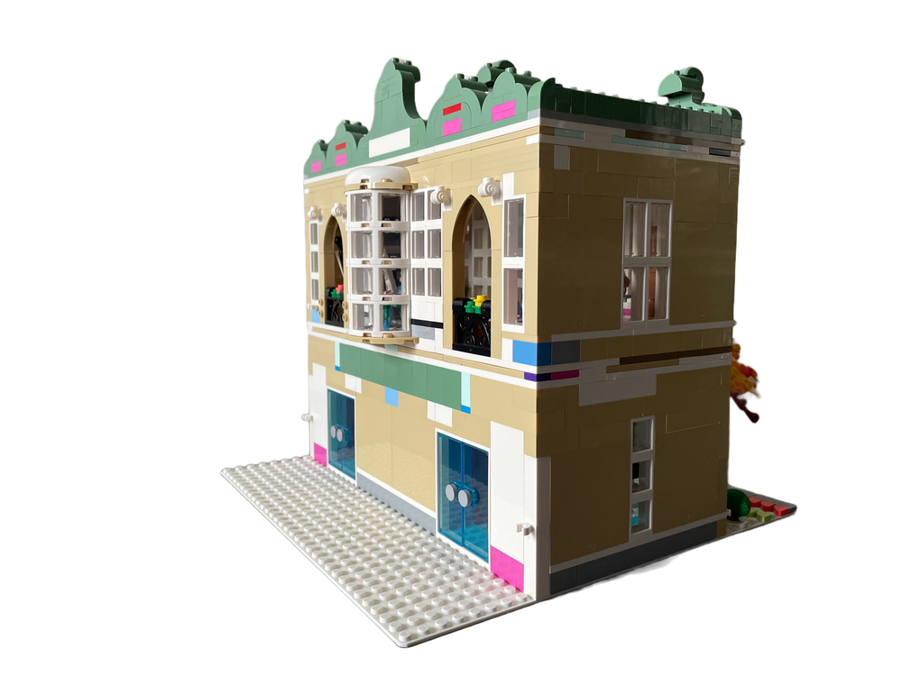 Lego Moc Art School Modular Alternate Build 3x 41711 By Re Bricked