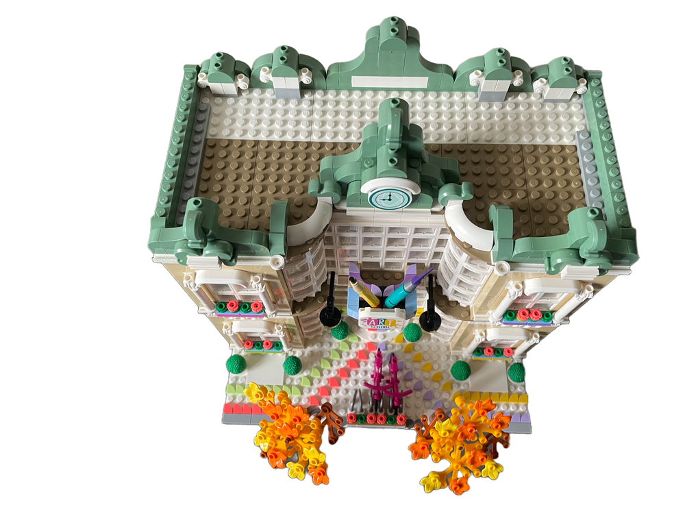 Lego Moc Art School Modular Alternate Build 3x 41711 By Re Bricked