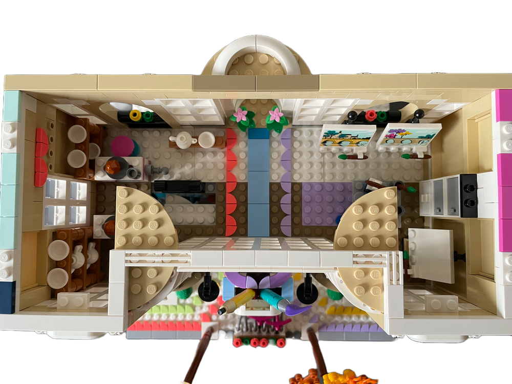 Lego Moc Art School Modular Alternate Build 3x 41711 By Re Bricked