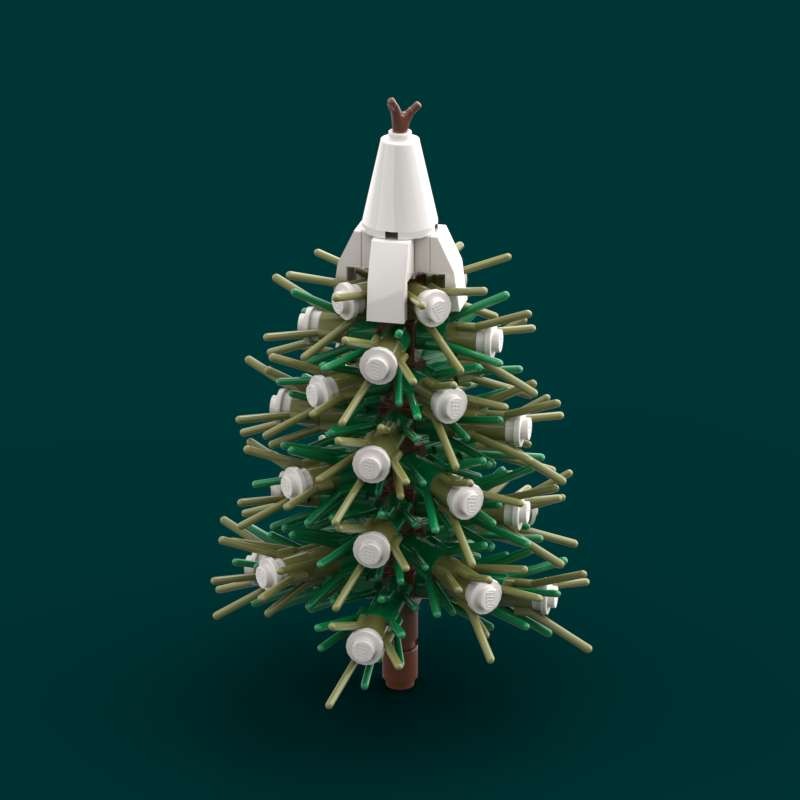 LEGO MOC snow pine by Carogauvin11 | Rebrickable - Build with LEGO
