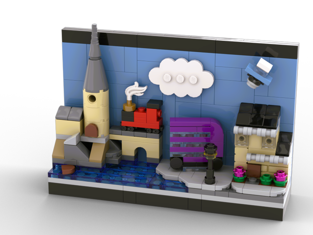 LEGO MOC HP Postcard Skyline by Legacy_Bricks | Rebrickable - Build ...
