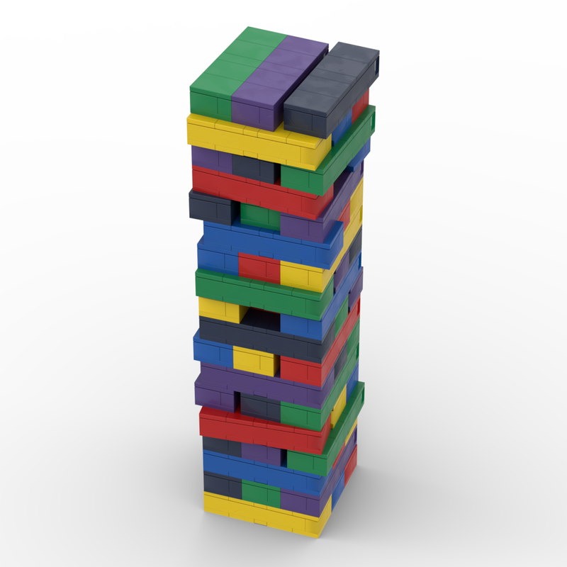LEGO MOC Jenga Block Tower Game by ZTBricks | Rebrickable - Build with LEGO