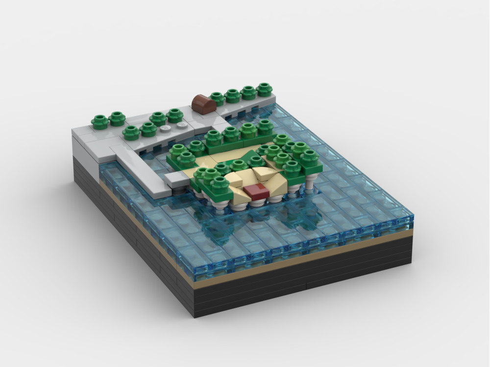 Lego Moc Little Island Nyc By Taters Rebrickable Build With Lego