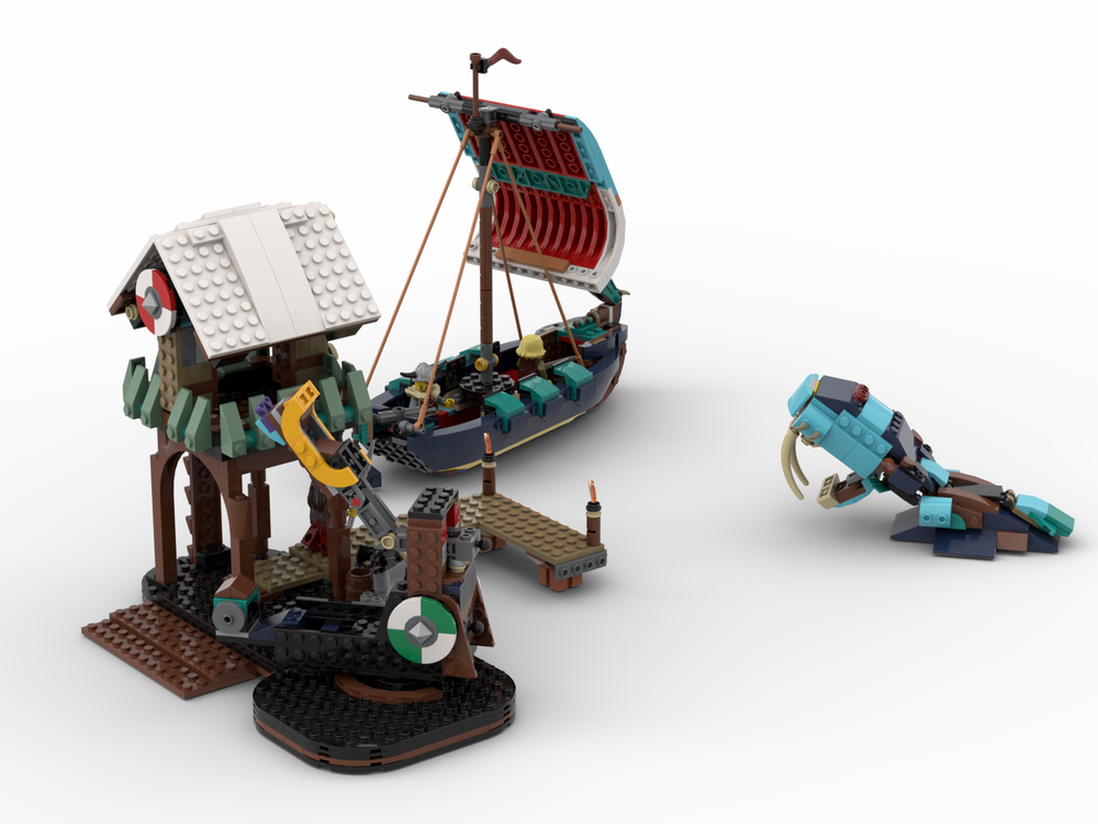 Lego Moc Surfacing Monster Walrus 31132 Alternate Build And Addon To