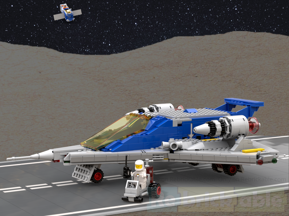 LEGO MOC Galaxy Research Station and Galaxy Shuttle from 2x Galaxy ...