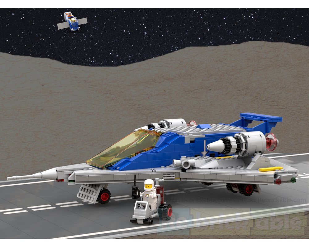LEGO MOC Galaxy Research Station and Galaxy Shuttle from 2x Galaxy ...