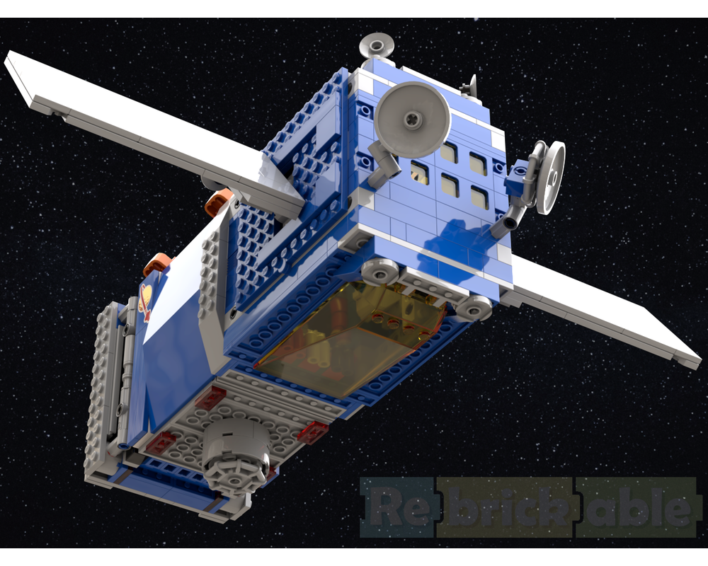 LEGO MOC Galaxy Research Station and Galaxy Shuttle from 2x Galaxy ...