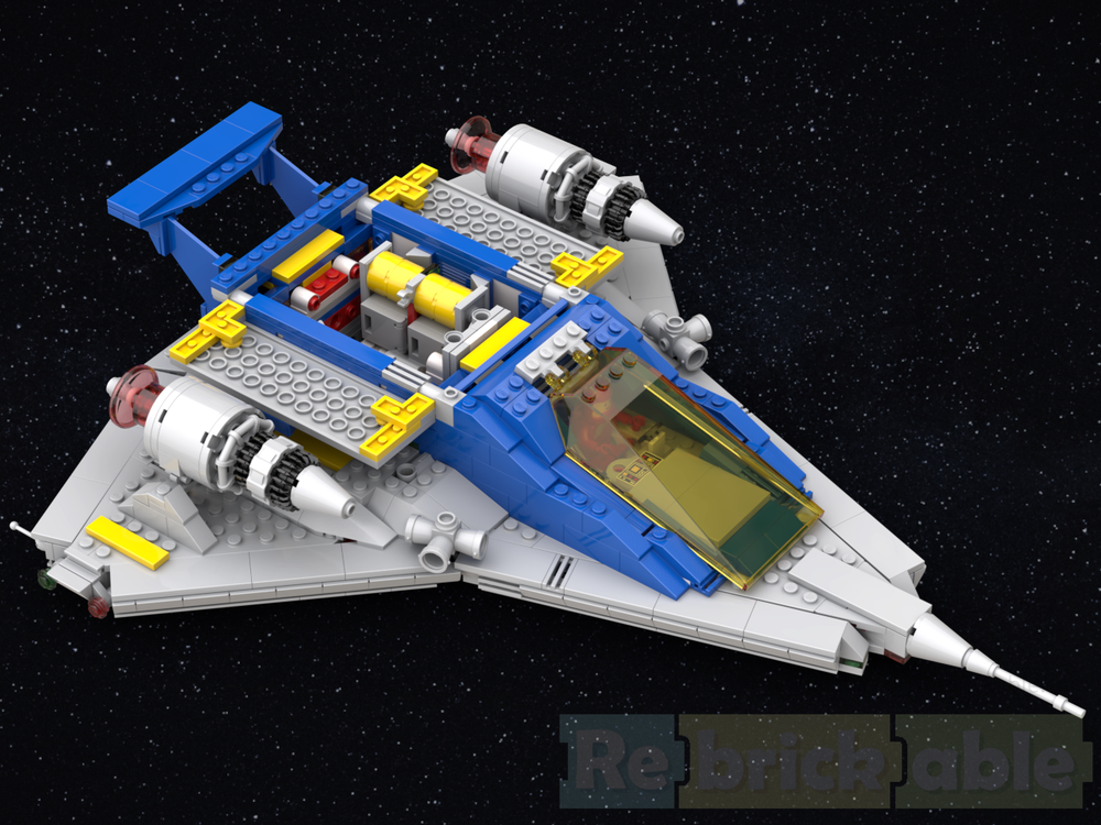 LEGO MOC Galaxy Research Station and Galaxy Shuttle from 2x Galaxy ...