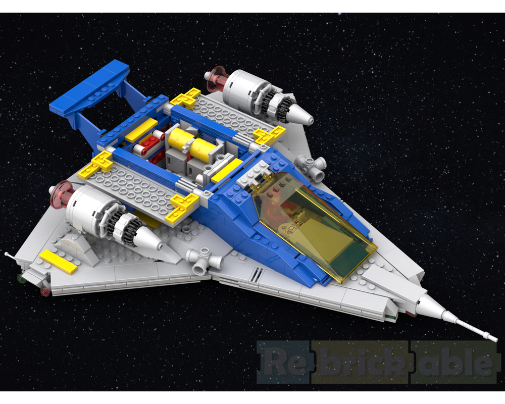 LEGO MOC Galaxy Research Station and Galaxy Shuttle from 2x Galaxy ...