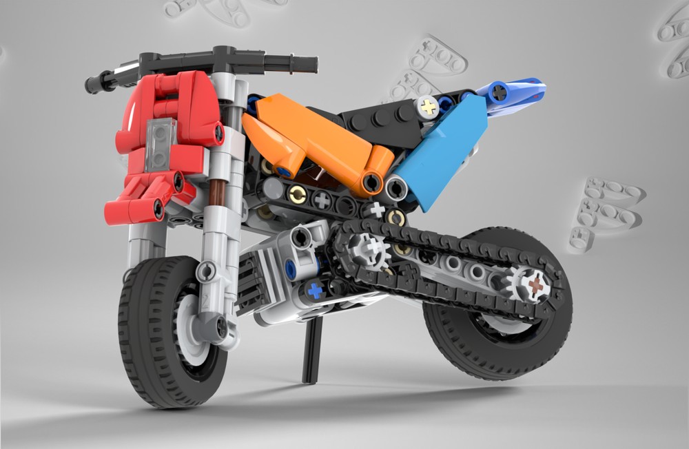 LEGO MOC Offroad bike by Fejit | Rebrickable - Build with LEGO