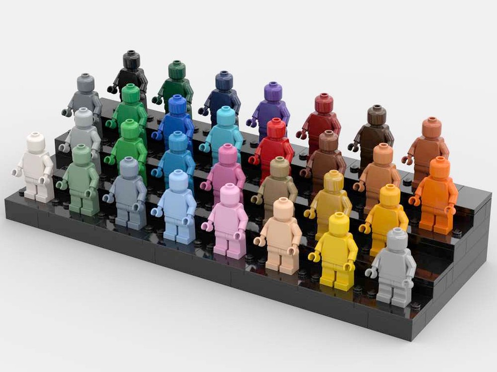 LEGO MOC Display Stand for 30 Minifigures by JayFields | Rebrickable ...
