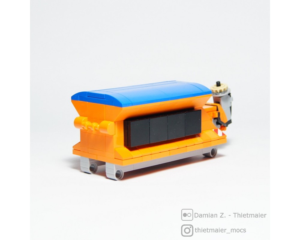 Lego Moc Snow Plow And Salt Spreader For Hooklift Truck By Thietmaier