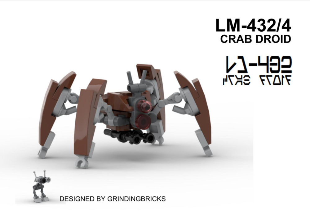 LEGO MOC LM-432-4 Crab Droid by GrindingBricks | Rebrickable - Build ...