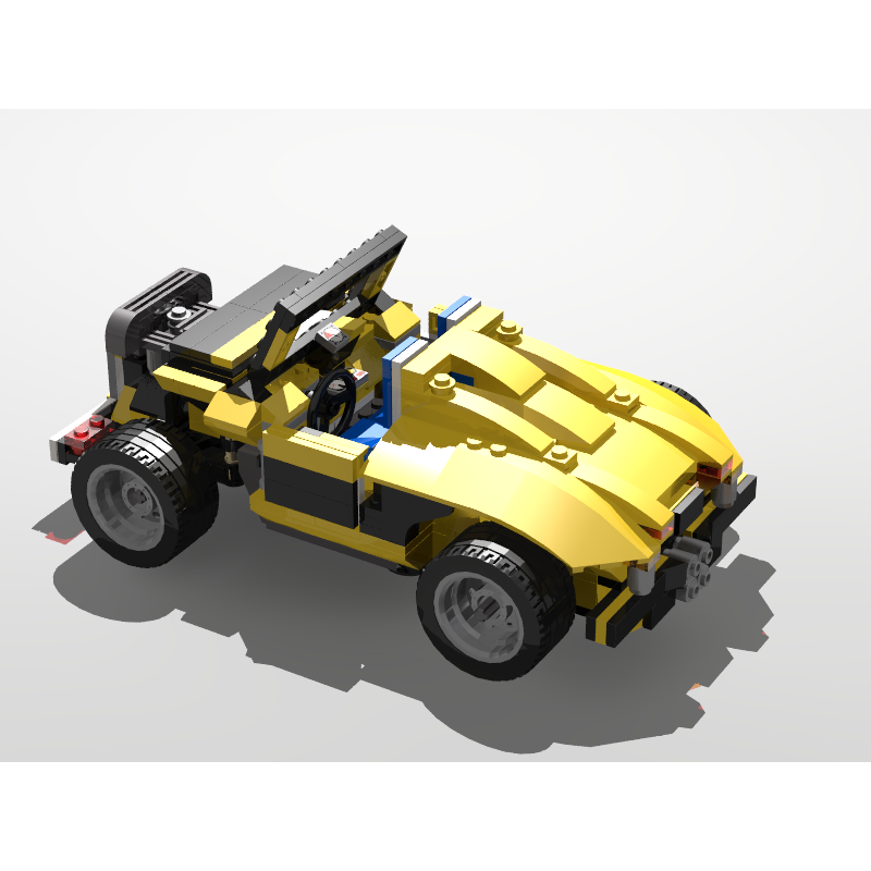LEGO MOC 5767 Hot Rod by pynchomas | Rebrickable - Build with LEGO