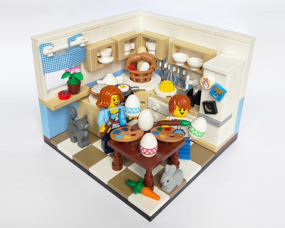 LEGO MOC Painting Easter Eggs by brickuba | Rebrickable - Build with LEGO