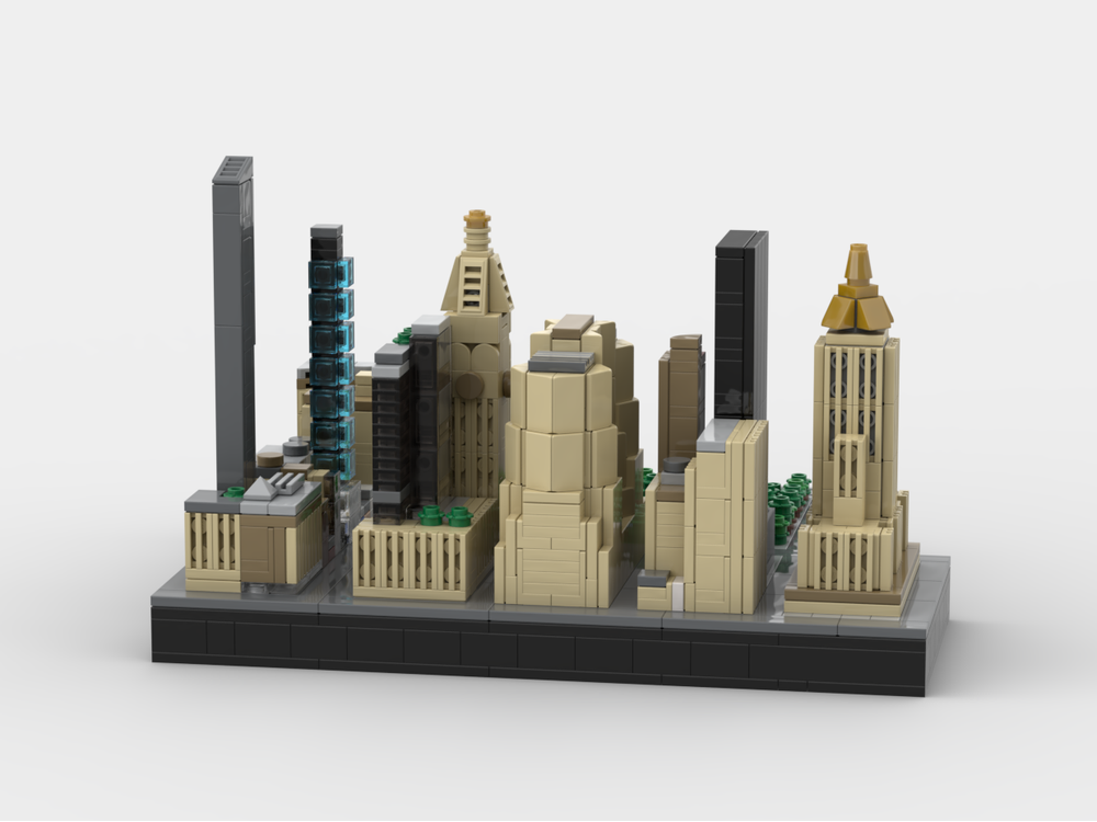 Lego Moc Madison Square Park Nyc By Taters Rebrickable Build With