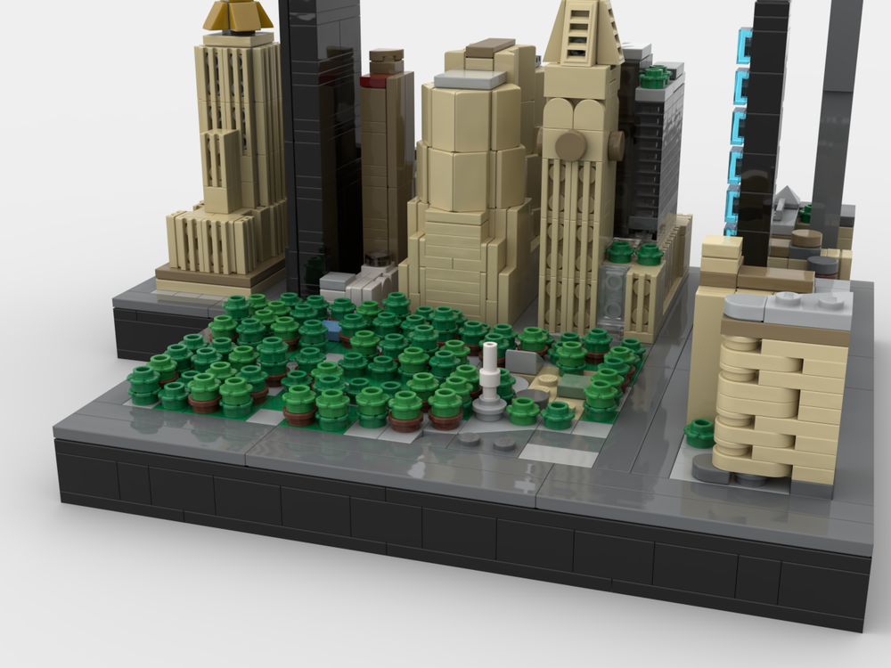 Lego Moc Madison Square Park Nyc By Taters Rebrickable Build With