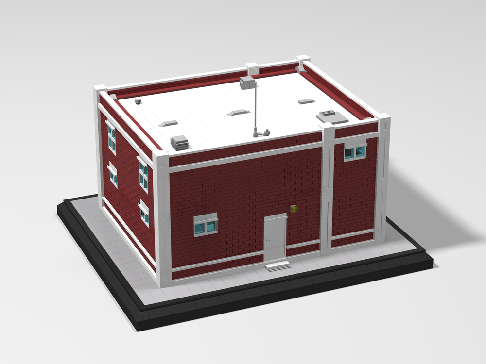 Lego Moc Fire Station By The Undo Rebrickable Build With Lego