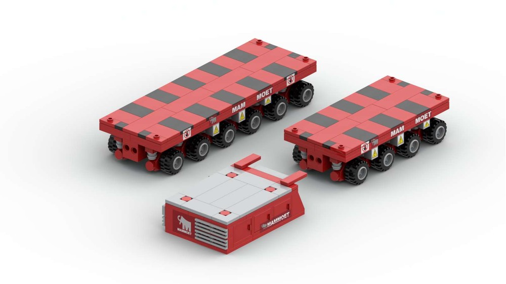LEGO MOC SPMT Trailer - Self Propelled Modular Transporter by GMTBRICKS ...