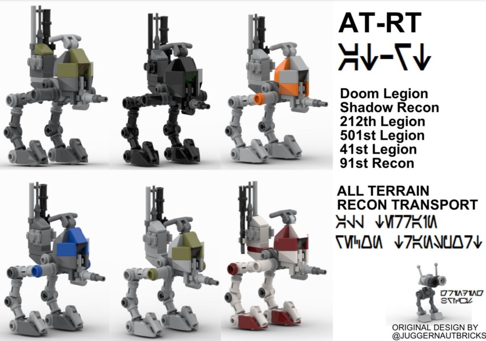 LEGO MOC AT-RT V1.1 6 Model Bundle by GrindingBricks | Rebrickable ...