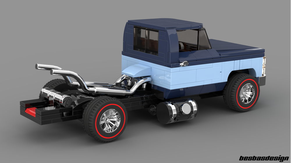 Lego Moc 1976 Gmc Sierra Grande Custom By Besbasdesign Rebrickable