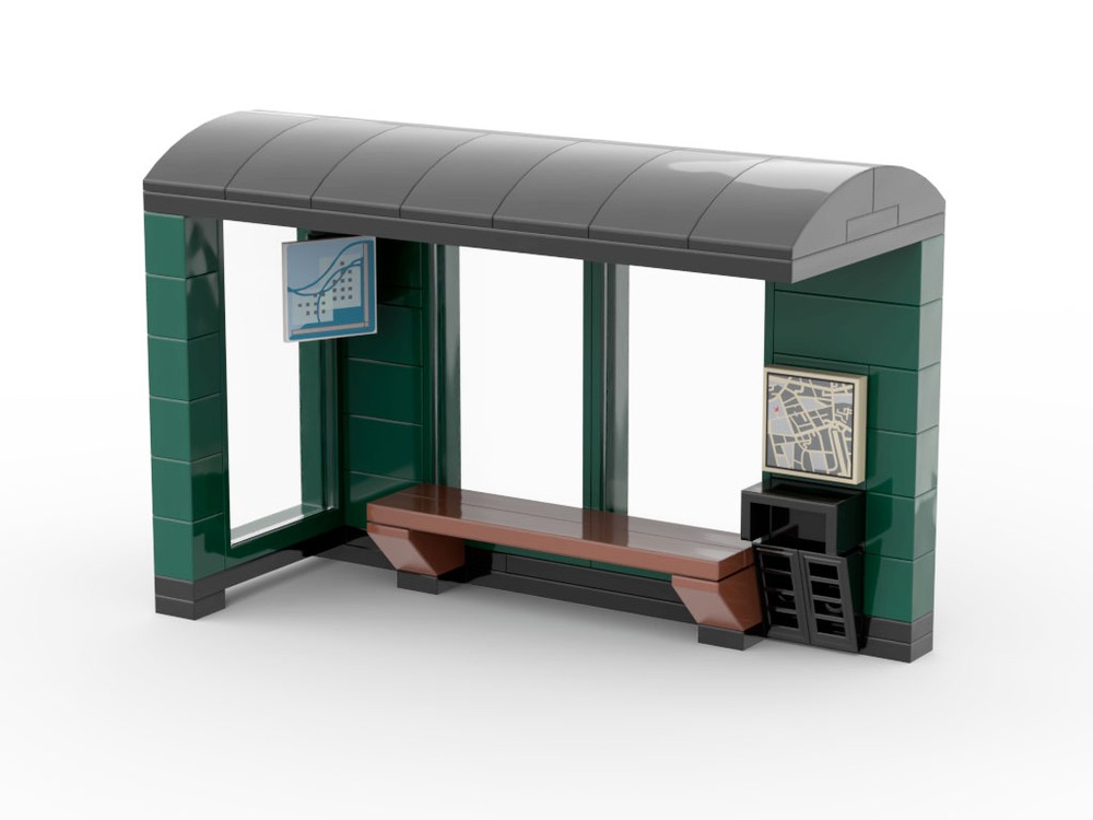 LEGO MOC Bus Stop by lady_brick | Rebrickable - Build with LEGO