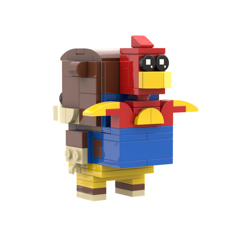 LEGO MOC Brickheadz Banjo and Kazooie by Brickheaderz | Rebrickable ...