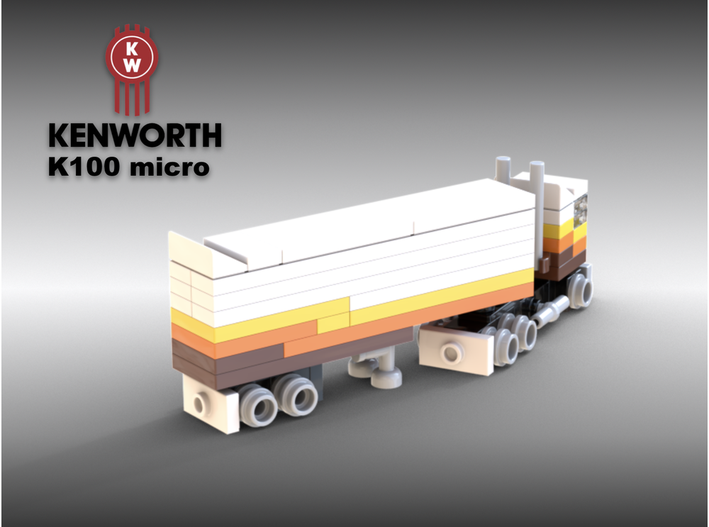 Lego Moc Kenworth K100 Micro By Mani91 Rebrickable Build With Lego