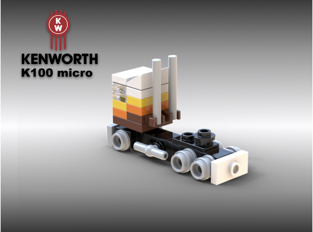 LEGO MOC Kenworth K100 micro by Mani91 | Rebrickable - Build with LEGO