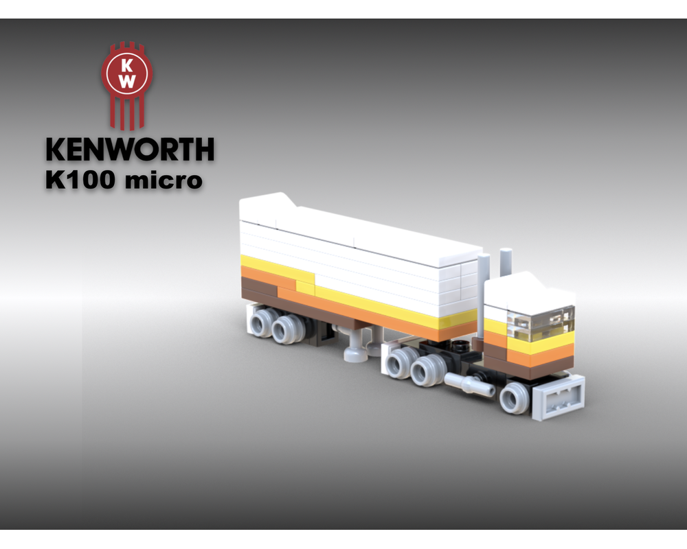Lego Moc Kenworth K100 Micro By Mani91 Rebrickable Build With Lego