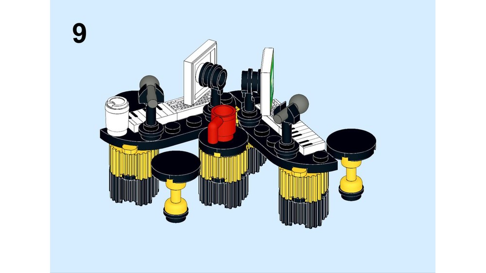 Lego Moc Jazz Club Radio Floor Extension By Tiny Bricks Rebrickable
