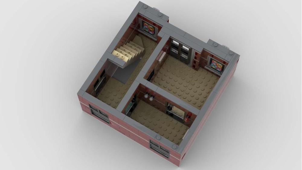 Lego Moc Jazz Club Radio Floor Extension By Tiny Bricks Rebrickable