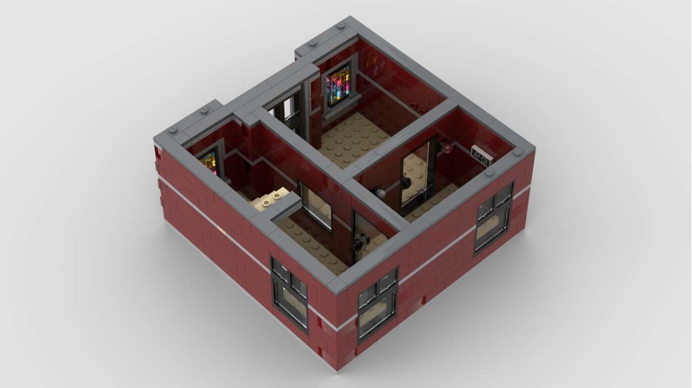 Lego Moc Jazz Club Radio Floor Extension By Tiny Bricks Rebrickable
