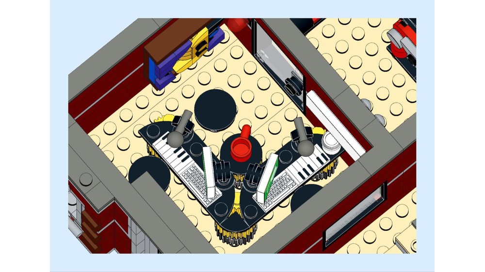 Lego Moc Jazz Club Radio Floor Extension By Tiny Bricks Rebrickable
