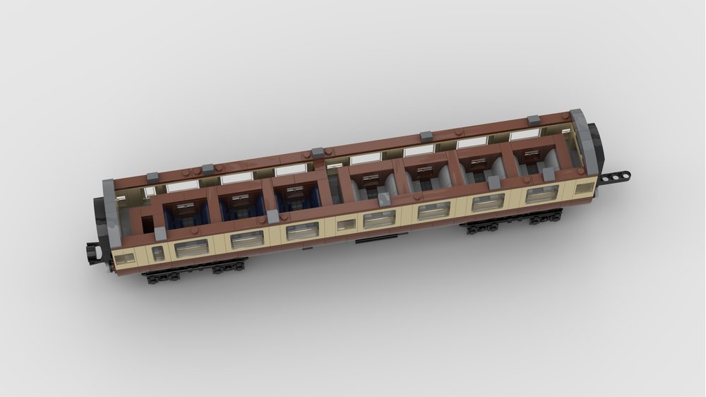 Lego Moc British Rail Mk1 Corridor Coach 7w By Jg Locomotive Works
